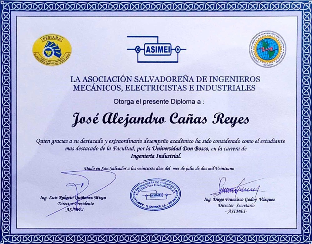 Diploma De Ingeniería Industrial