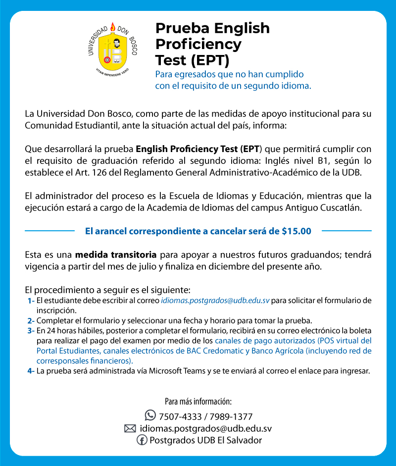 Universidad Don Bosco © | Inicio