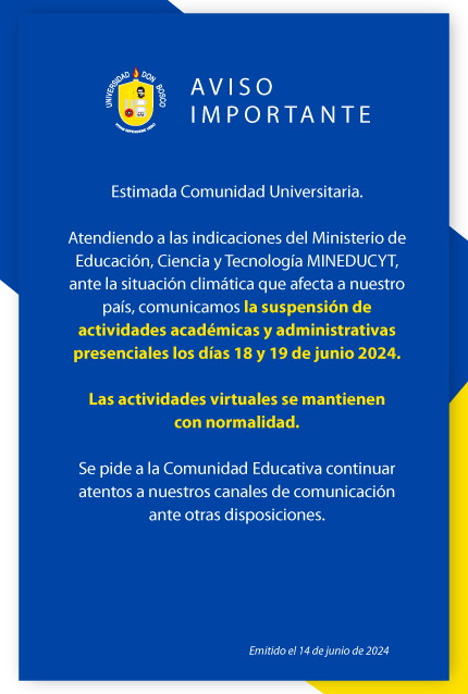 Universidad Don Bosco © | Inicio