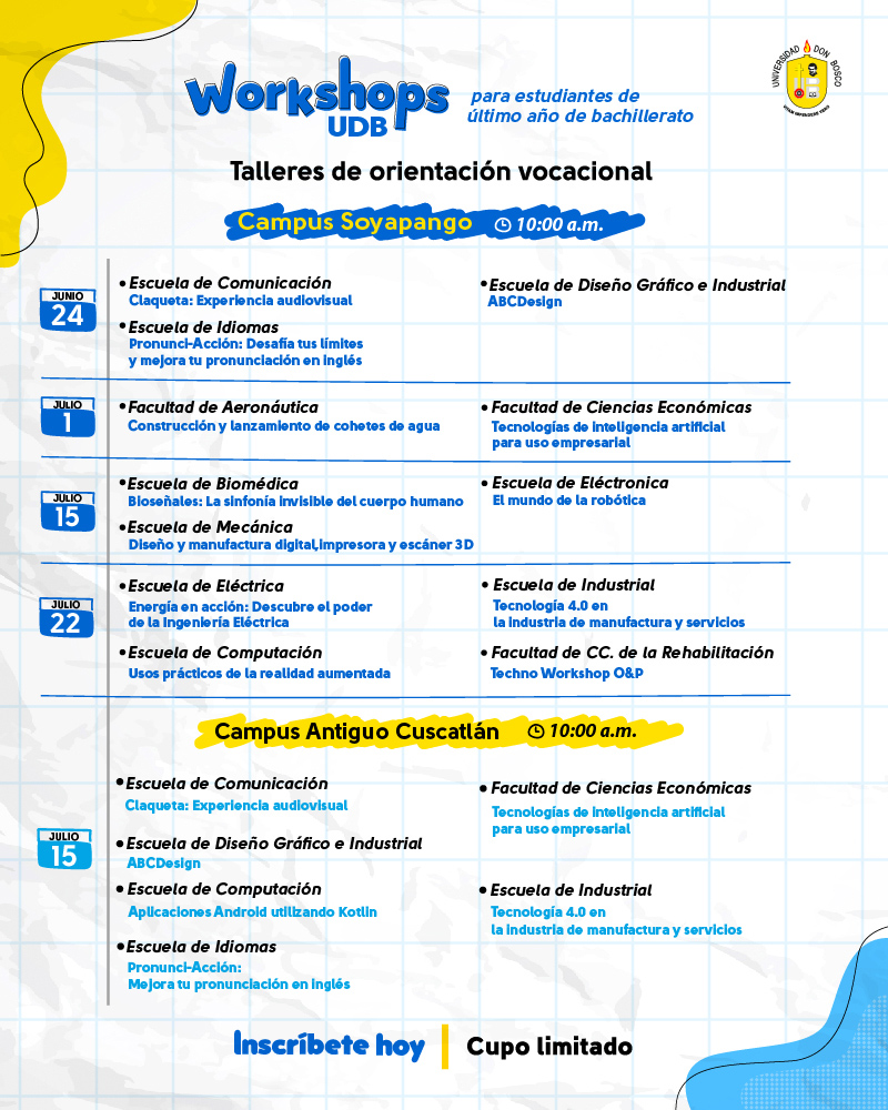 Universidad Don Bosco © | Inicio