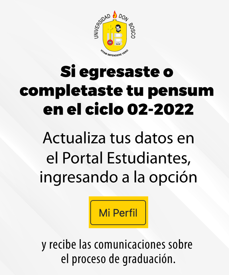 Universidad Don Bosco © | Inicio